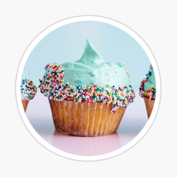 "Sweet Cupcake Birthday Gift - Mint Green Pink and Blue Frosting ...