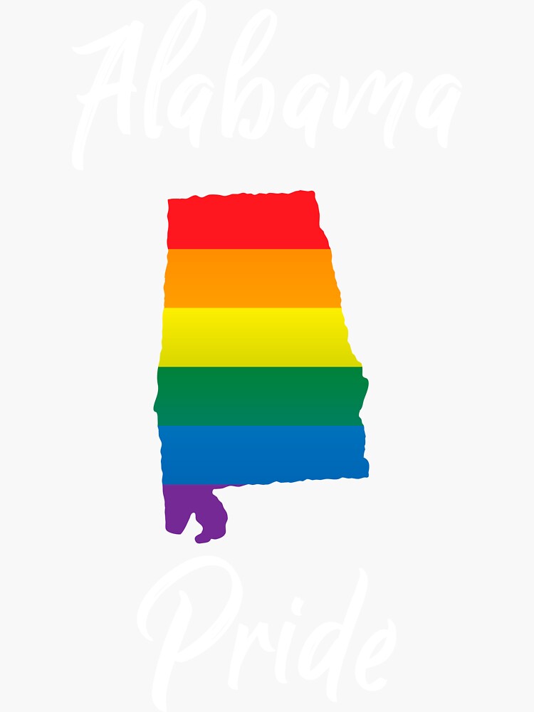 "Alabama Pride LGBT Gay Lesbian Bisexual Gift" Sticker for Sale by ...