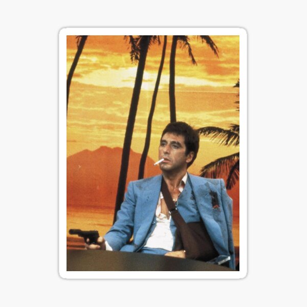 "Scarface" Sticker by skirrrt | Redbubble
