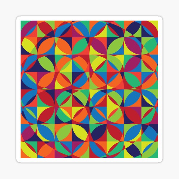 "Geometric circle inception" Sticker by SimonBonnerFide | Redbubble