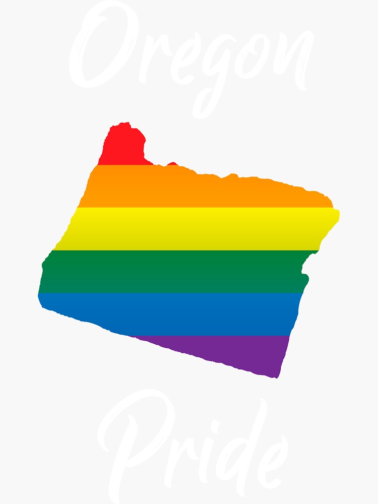 "Oregon Pride LGBT Gay Lesbian Bisexual Gift" Sticker for Sale by ...