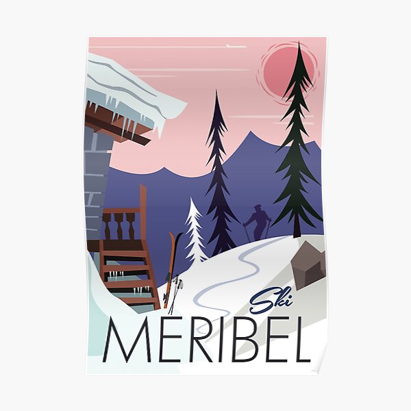Poster « Méribel Affiche », par GAGodel | Redbubble