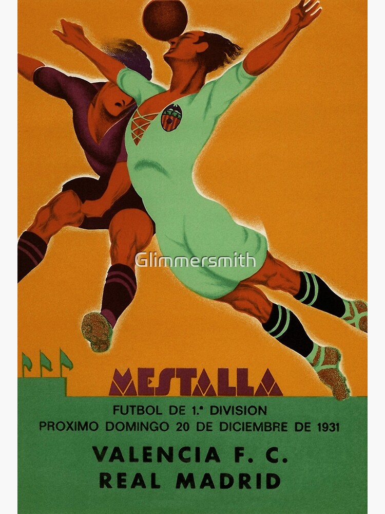 "Vintage Spanish Futbol Soccer Championship sport ad" Poster by ...