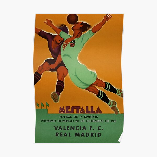 "Vintage Spanish Futbol Soccer Championship sport ad" Poster for Sale ...