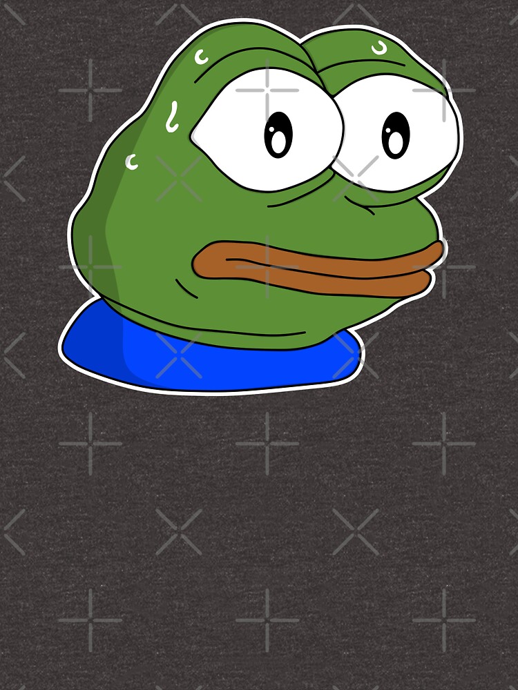 "monkaX - White Outline" Pullover Hoodie by mullelito | Redbubble