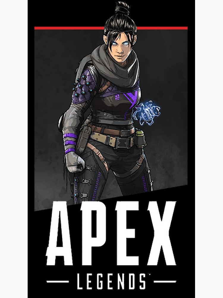Póster «Apex Legends - Wraith logo artwork» de backdoorstore | Redbubble