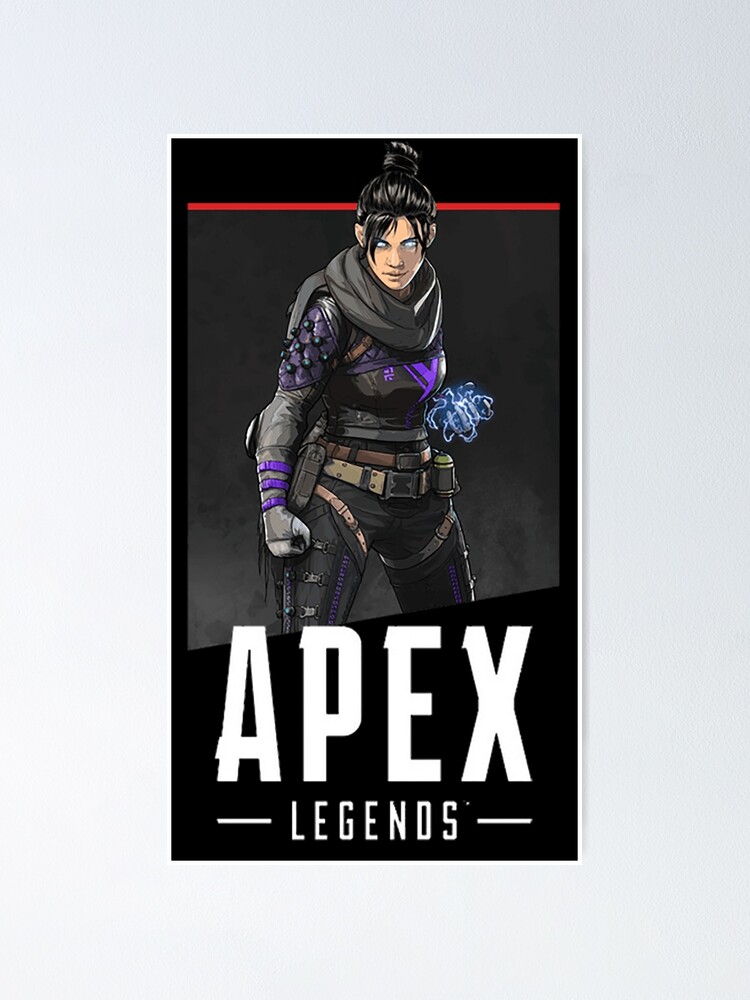 Póster «Apex Legends - Wraith logo artwork» de backdoorstore | Redbubble