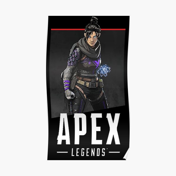 Póster «Apex Legends - Wraith logo artwork» de backdoorstore | Redbubble