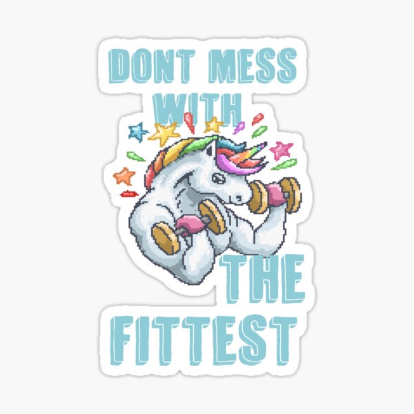 Pegatina «Nunca te metas con el mejor unicornio del mundo: ideas de ...