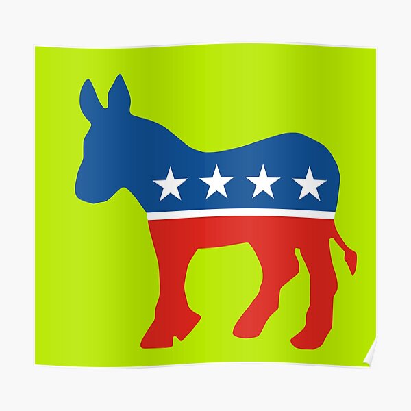 Póster «Símbolo del partido demócrata» de tony4urban | Redbubble