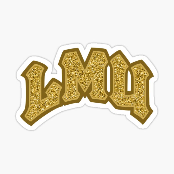 "LMU Gold Glitter " Sticker for Sale by amenegrete | Redbubble
