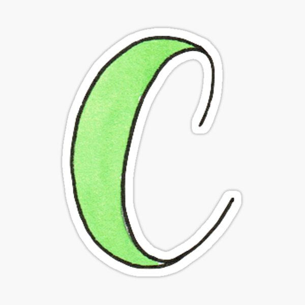 "C Sticker" Sticker for Sale by abbyresnic | Redbubble