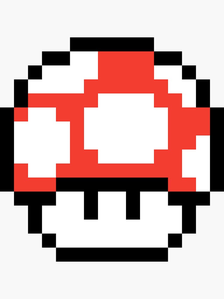 Mario Mushroom Pixel Art 32x32