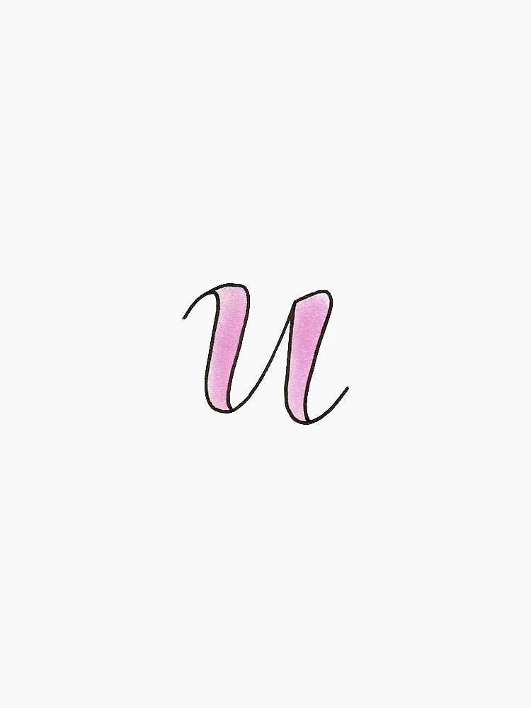 "U Sticker" Sticker by abbyresnic | Redbubble