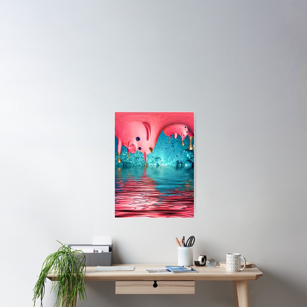 "Drippy Pig Drippy Drippy Pig" Poster by GolemAura | Redbubble