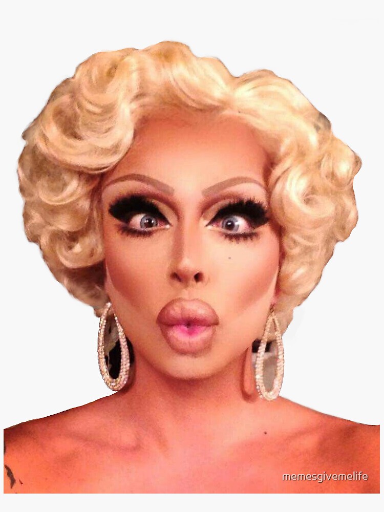 "gorgeous raven drag queen" Sticker for Sale by memesgivemelife | Redbubble