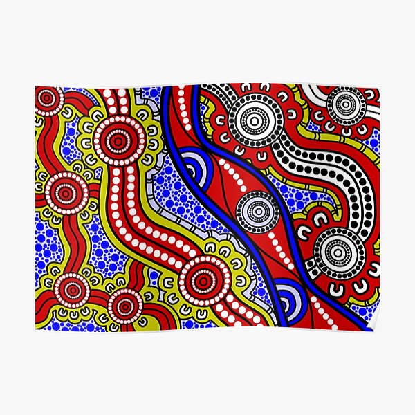 "Authentic Aboriginal Art - Welcome to Country (2)" Poster for Sale by ...