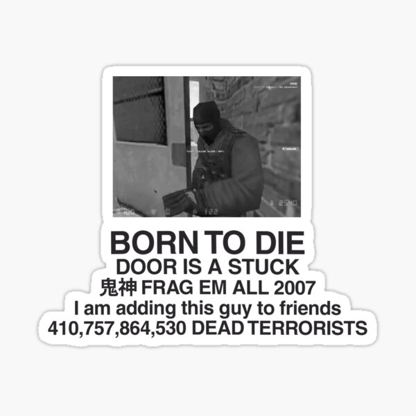 ""DOOR IS A STUCK"" Sticker for Sale by parallaxdingo | Redbubble