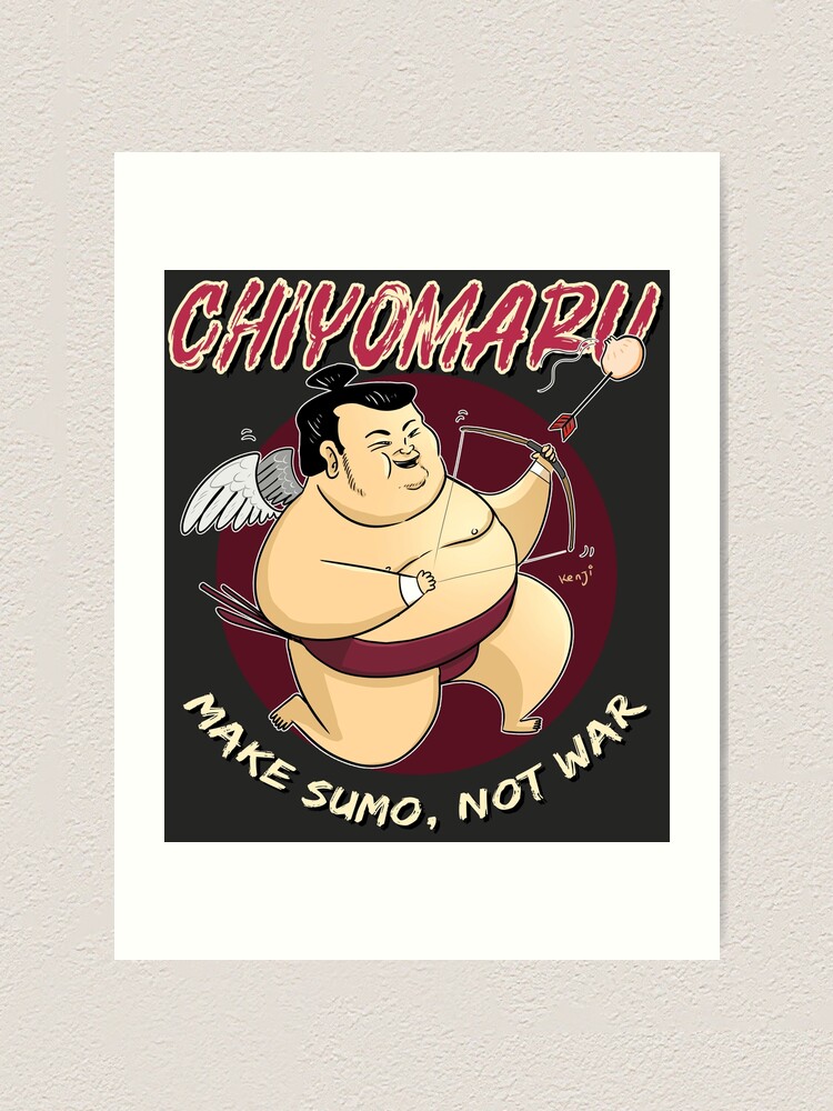 "Sumo Wrestler "Chiyomaru" Rikishi 千代丸 一樹" Art Print for Sale by ...