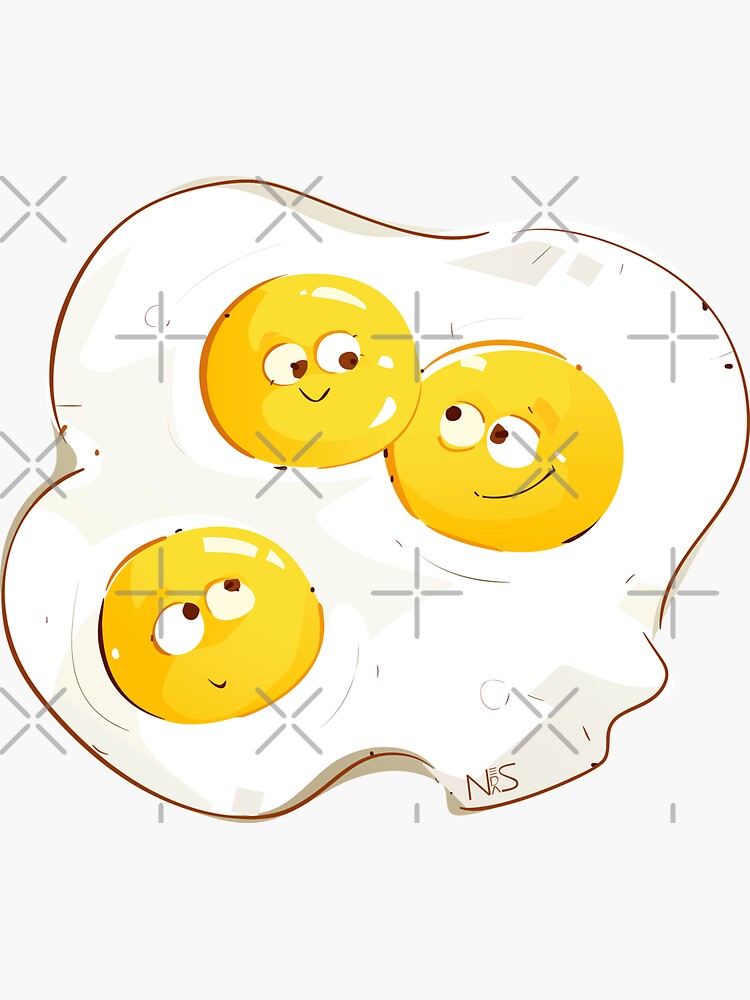 "Sunny Side Up" Sticker for Sale by nedasadreddin | Redbubble