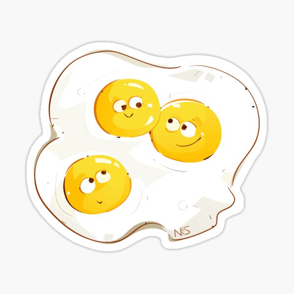 "Sunny Side Up" Sticker for Sale by nedasadreddin | Redbubble