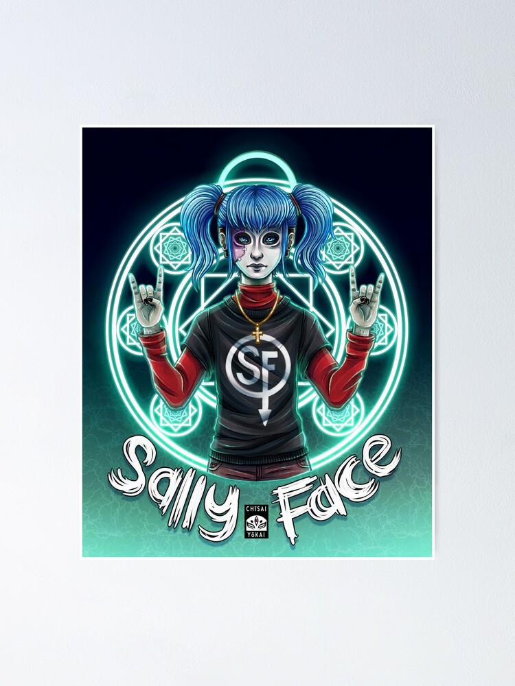 "Sally Face" Poster by Chisai-Yokai | Redbubble