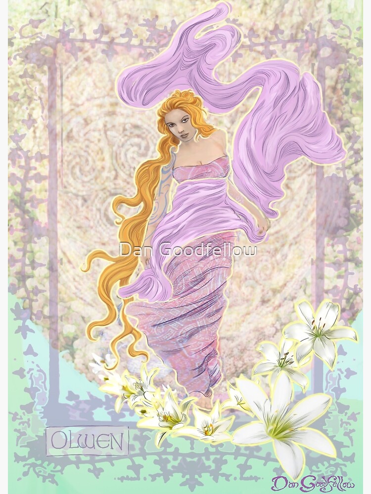 "Celtic Goddess - Olwen" Art Print for Sale by dangoodfellow | Redbubble