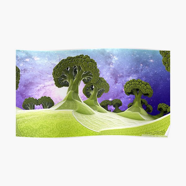 "Broccoli trippy" Poster by lowpressures | Redbubble