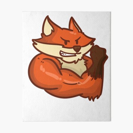 "Muscular fox" Art Board Print by Dsigns | Redbubble