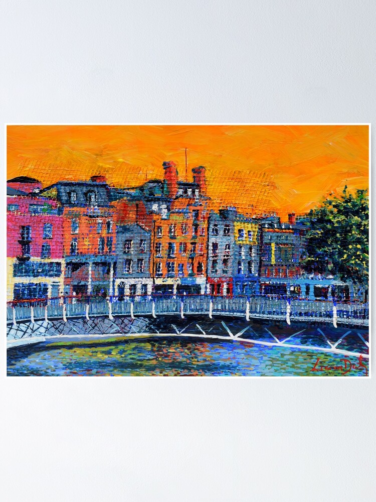 "Millennium Bridge, Ormond Quay (Dublin, Ireland)" Poster for Sale by ...