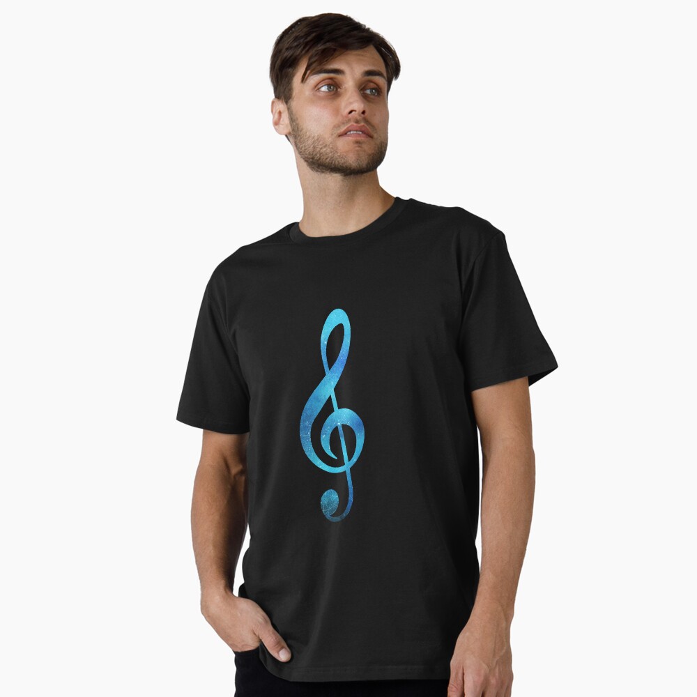 "Treble clef - light blue color gradient" Sticker for Sale by A-Nita ...