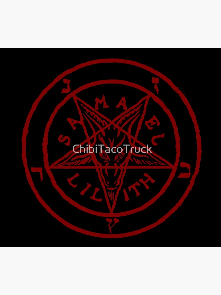 "Pentagram - Satanic Samael Lilith Blood Red star" Photographic Print for Sale by ChibiTacoTruck ...