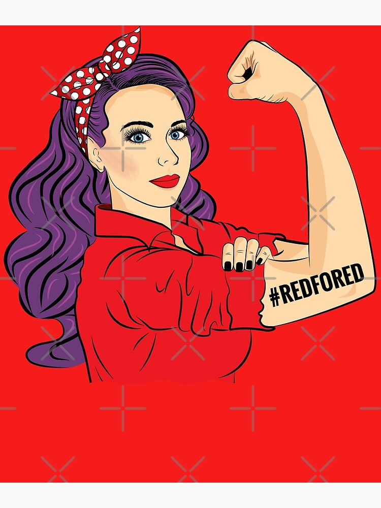 "Red For Ed Teacher Redfored Public Education Protest Strike" Poster ...