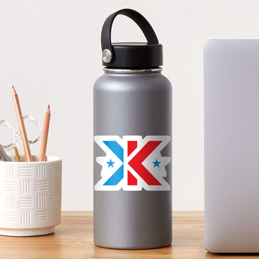 "Kinetic Superhero Letter K" Sticker for Sale by DOODL | Redbubble