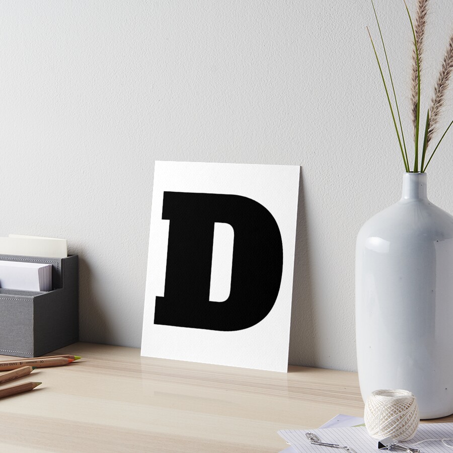 "Alphabet D (Uppercase letter d), Letter D" Poster for Sale by ...