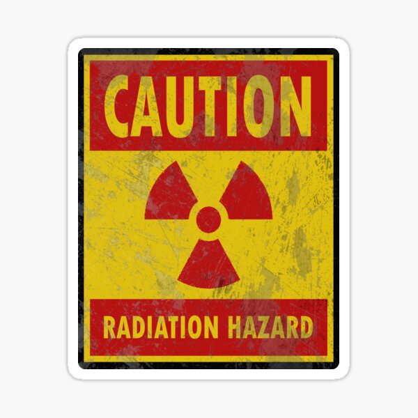"Radiation " Sticker for Sale by Psweetsdesign | Redbubble