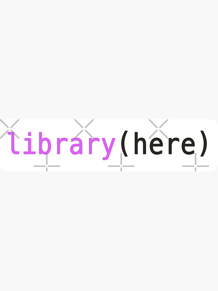 "library here" Sticker for Sale by FunnyGrief | Redbubble
