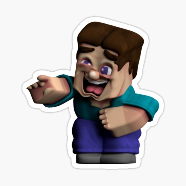 "Minecraft Steve Meme" Sticker for Sale by BoomerUSA | Redbubble