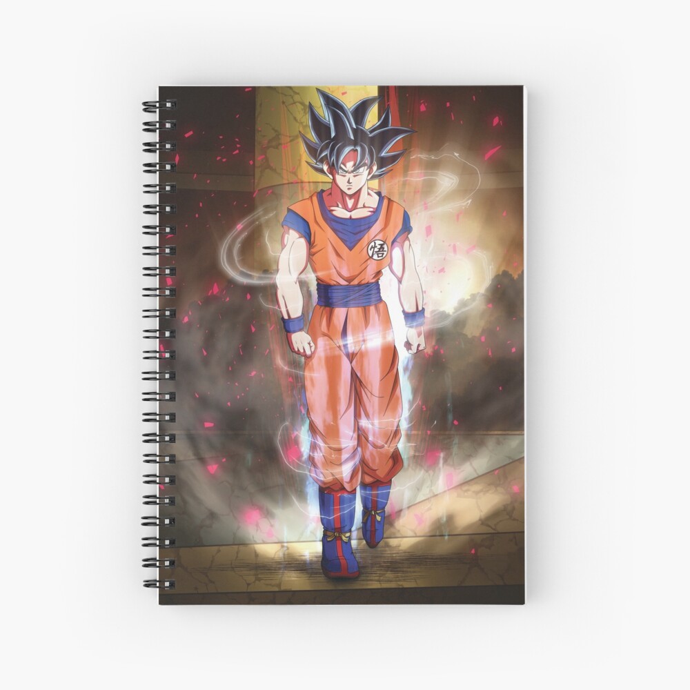 "best fan art goku ultra instinct" Spiral Notebook for Sale by ...
