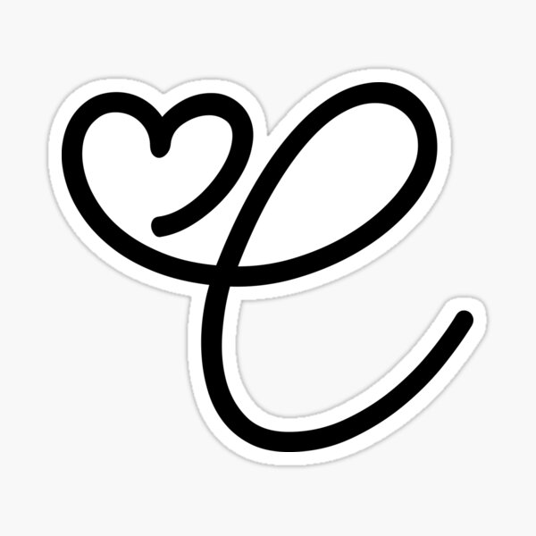 "Love-Heart Letter C" Sticker for Sale by juxtapositionuk | Redbubble