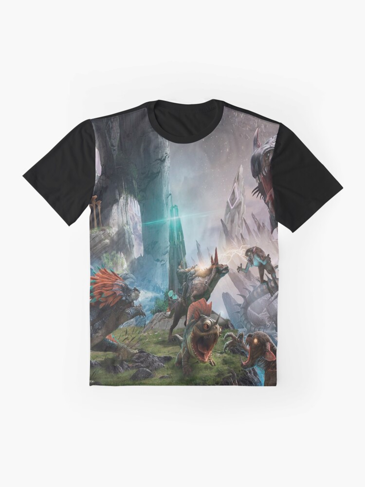 "Ark Survival Evolve Dino Fight" Graphic T-Shirt for Sale by ...