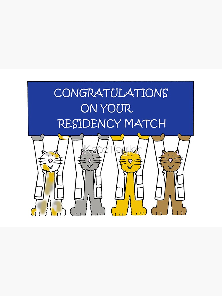 "Congratulations on Your Residency Match" Sticker for Sale by ...