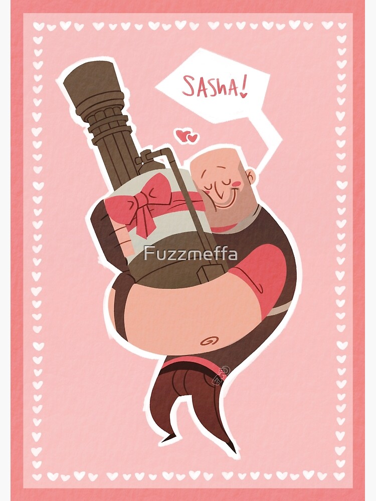 "Heavy and Sasha" Poster by Fuzzmeffa | Redbubble