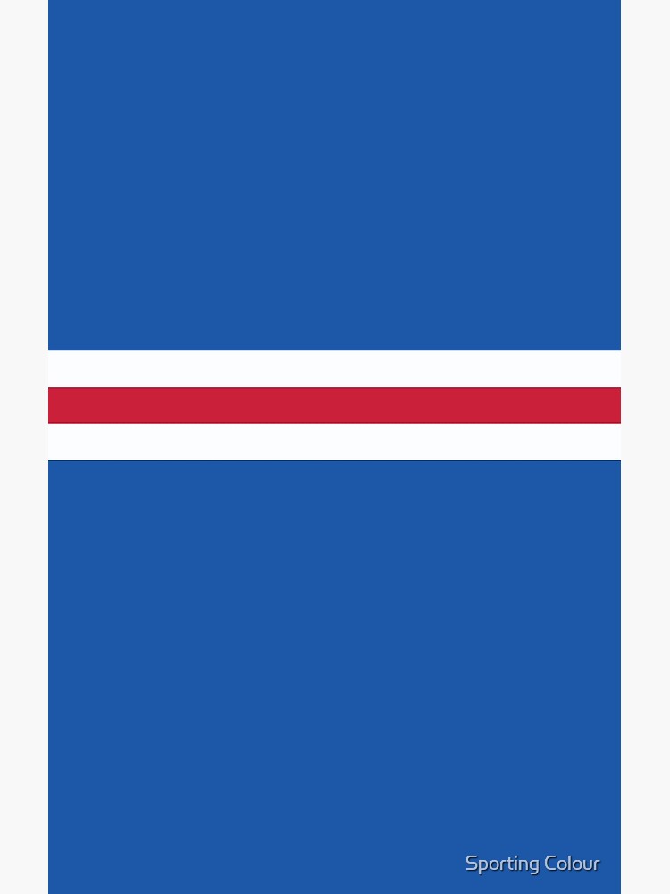 "Glasgow Rangers Colours Bar Design" Art Print for Sale by Culture ...