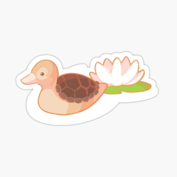 "Turtle Duck" Sticker for Sale by MadeByBKG | Redbubble