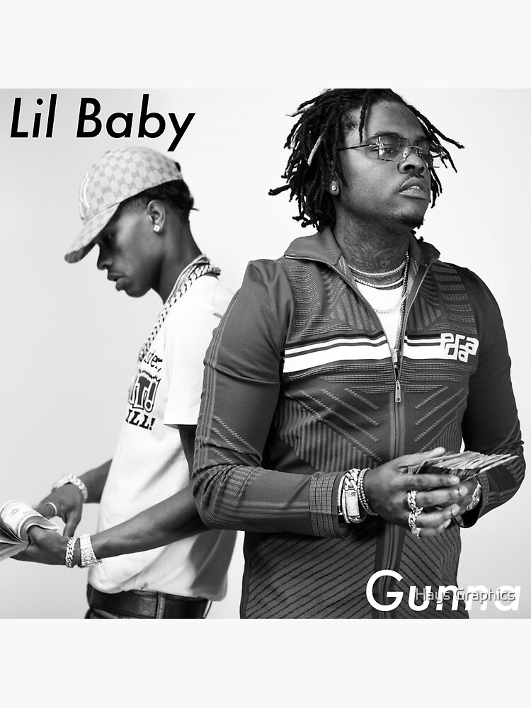 "Lil Baby and Gunna" Sticker for Sale by HaysMolm | Redbubble