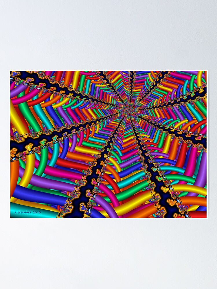 "Rainbow Weave" Poster for Sale by julev69 | Redbubble