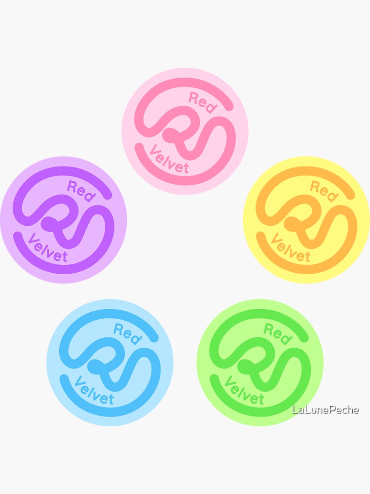 "Red Velvet sticker sheet" Sticker for Sale by LaLunePeche | Redbubble
