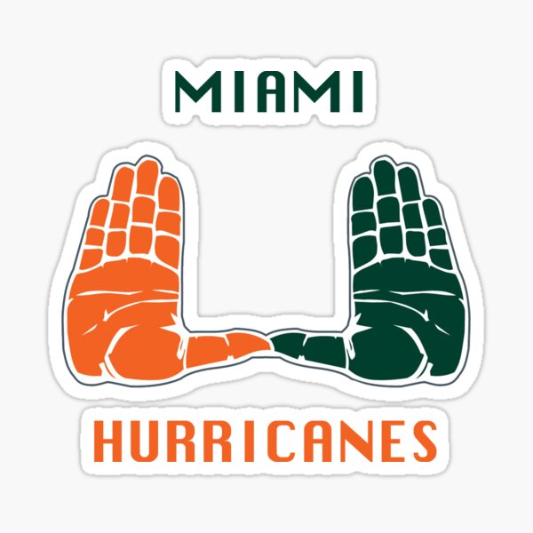 "Miami Hurricanes" Sticker for Sale by Making-Waves | Redbubble