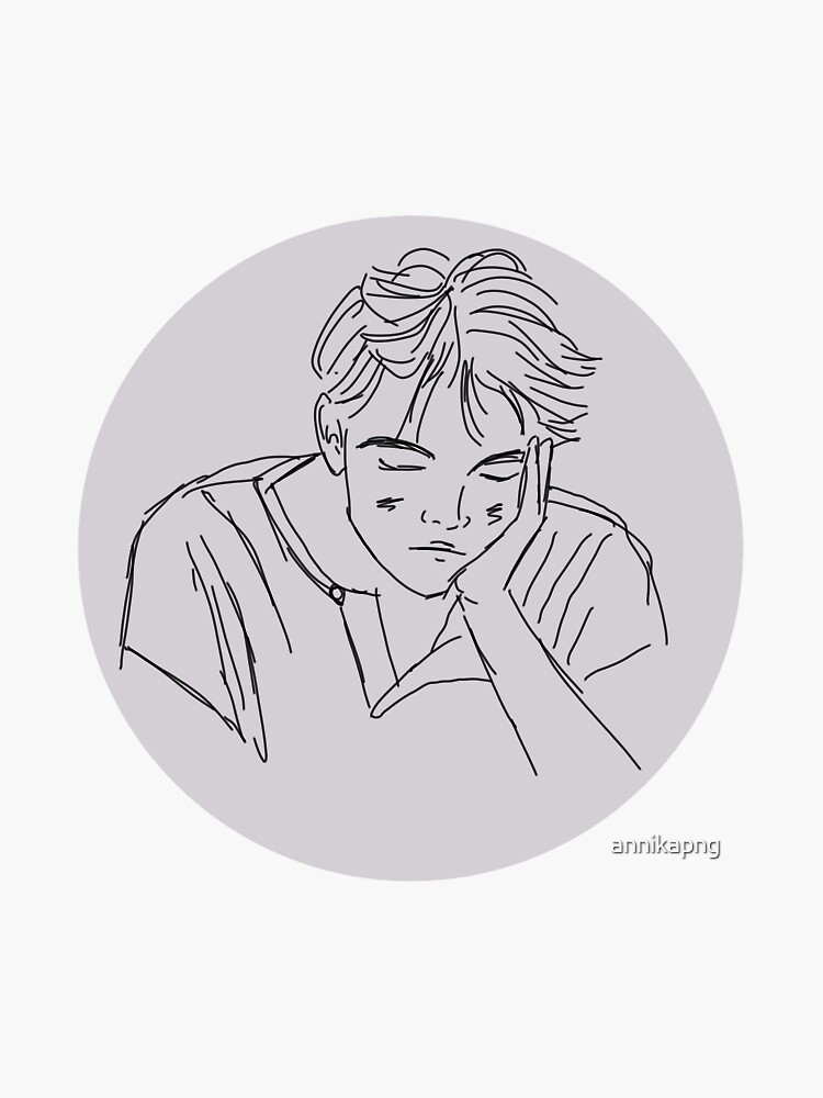 "sad leo" Sticker by annikapng | Redbubble